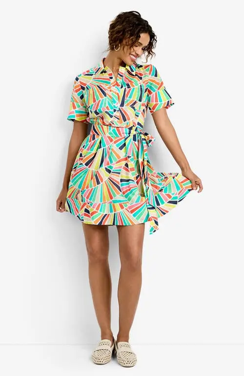 Trina Turk Misola Printed Cotton Shirt Dress