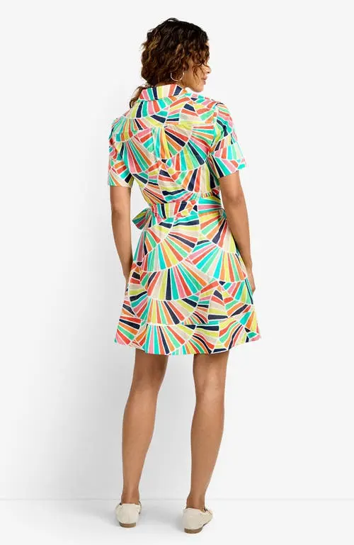 Trina Turk Misola Printed Cotton Shirt Dress