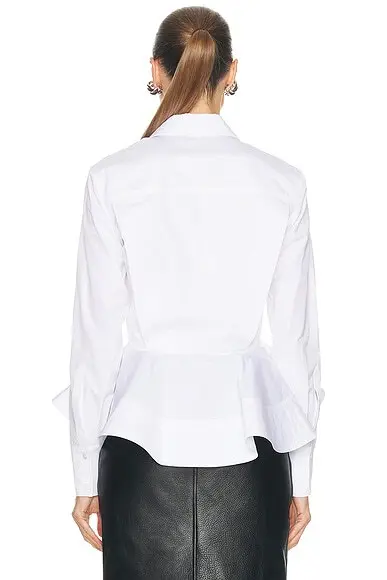 Stella McCartney Poplin Peplum Top