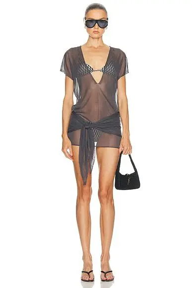 TROPIC OF C Karoo Sarong Dress - Slate