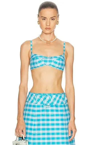 Sandy Liang Remie Bra - Blue Multi