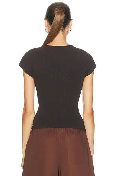 Citizens Of Humanity Baby Waffle Tee - Chocolate