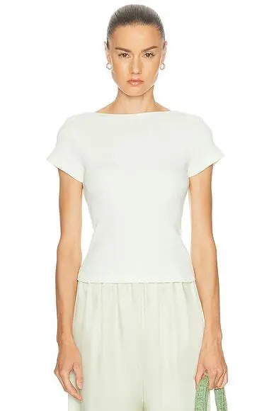 Citizens Of Humanity Baby Waffle Tee In Regenerative Cotton - Pashmina
