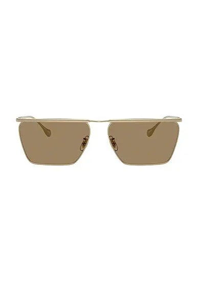 Oliver Spencer X Jil Sander Edition 2 Irregular Sunglasses - Gold