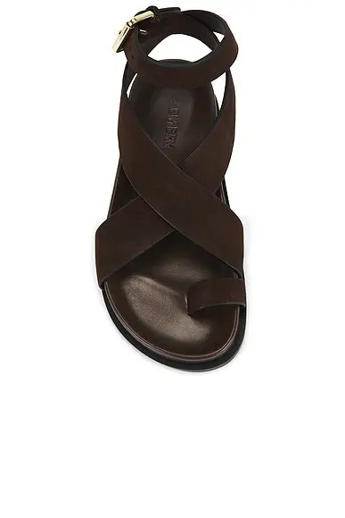A.emery Jalen Suede Sandal With Buckle Ankle Strap