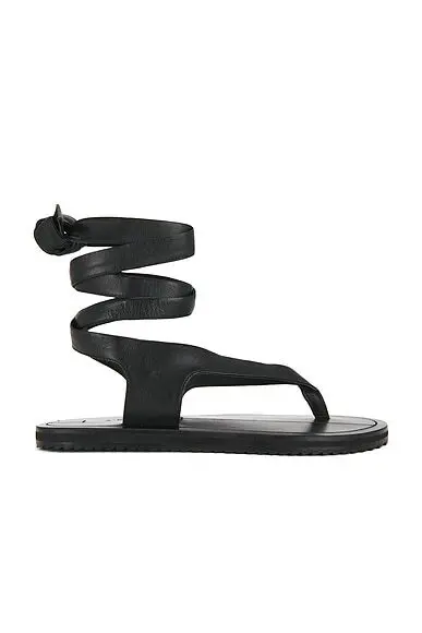 A.emery Elmer Strappy Ankle Wrap Sandal - Black