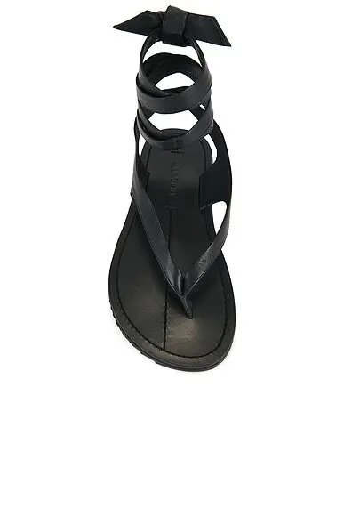 A.emery Elmer Strappy Ankle Wrap Sandal - Black