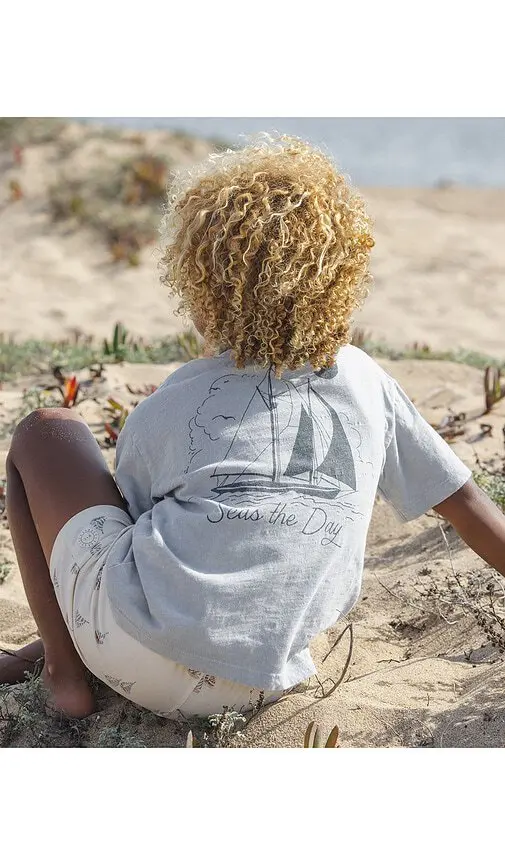 RYLEE + CRU Printed Boardshorts With Drawstring Waist