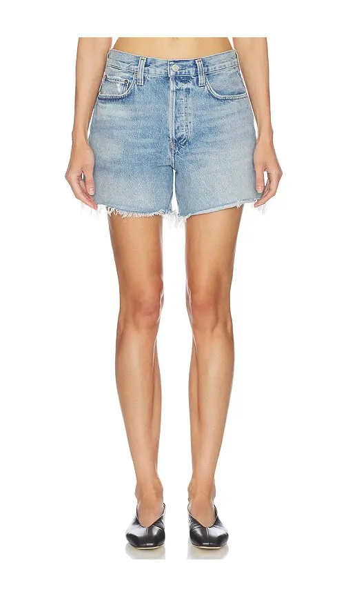 AGOLDE Nye Relaxed Denim Shorts - Blue