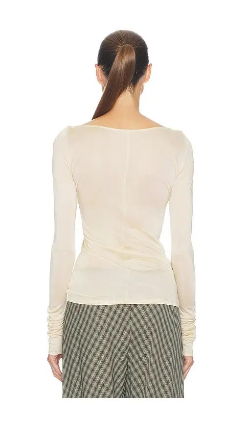 HELSA Slinky Jersey Off The Shoulder Top