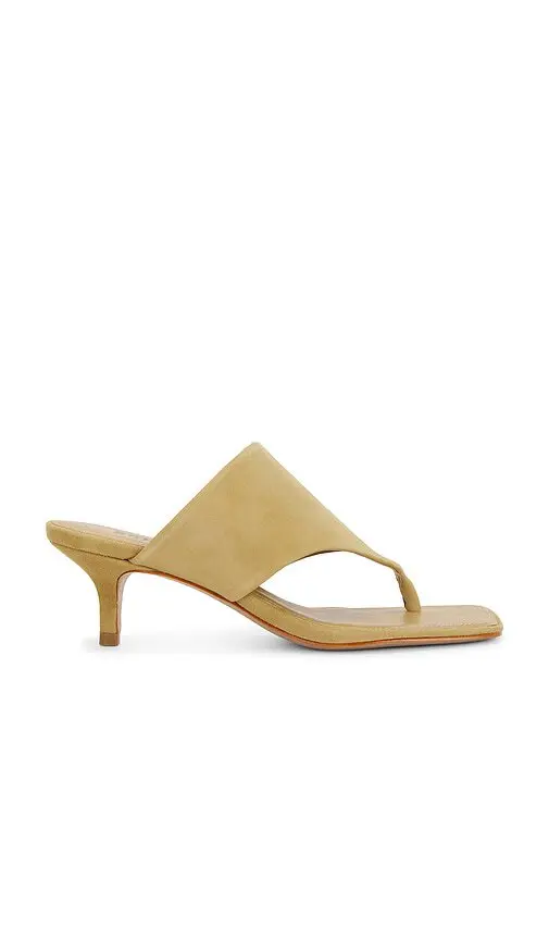 Schutz Sage Mid Stiletto Sandal - Olive