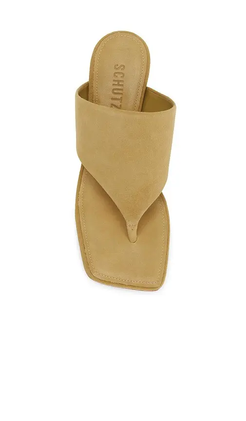 Schutz Sage Mid Stiletto Sandal - Olive