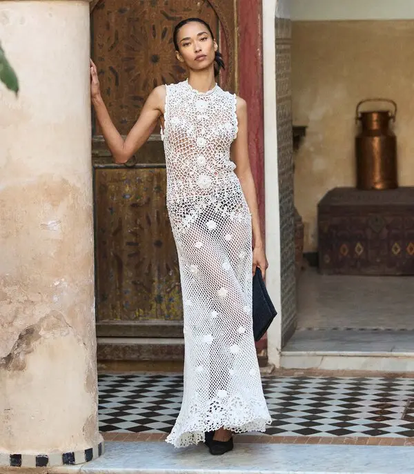 DÔEN Heirloom Evangeline Crochet Dress