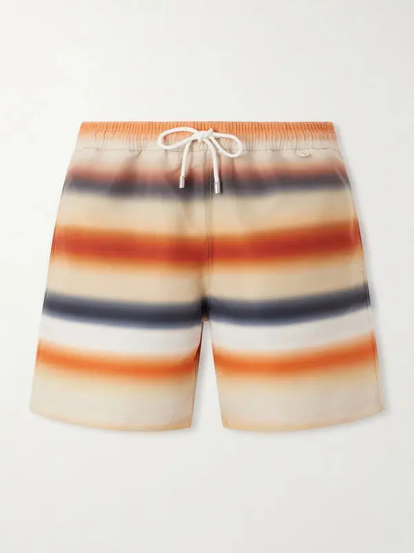 Loewe Striped Swim Shorts - Orange