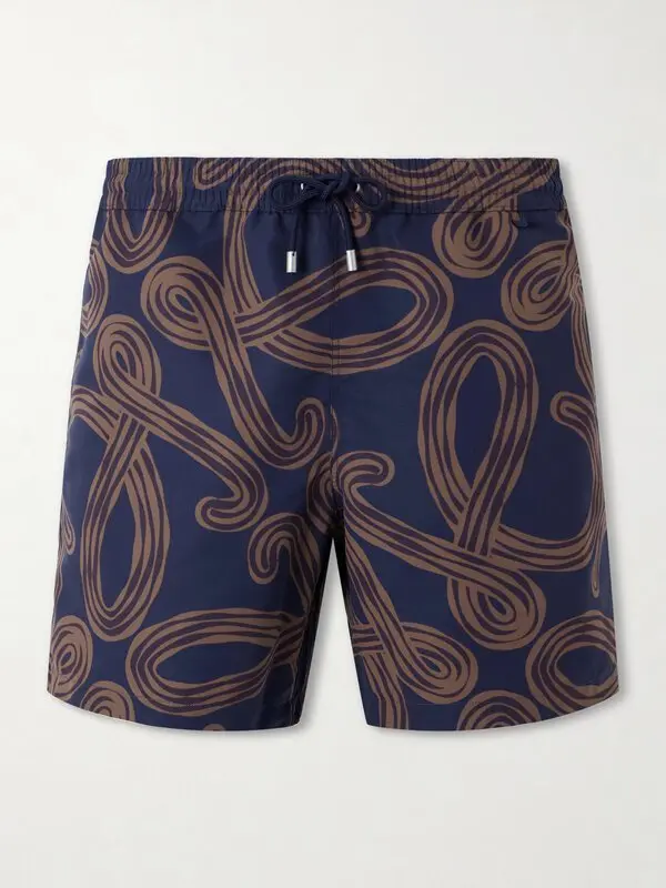 Loewe Paula's Ibiza Straight-leg Printed Swim Shorts - Blue