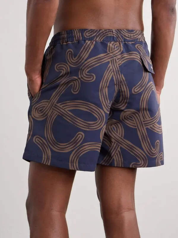 Loewe Paula's Ibiza Straight-leg Printed Swim Shorts - Blue