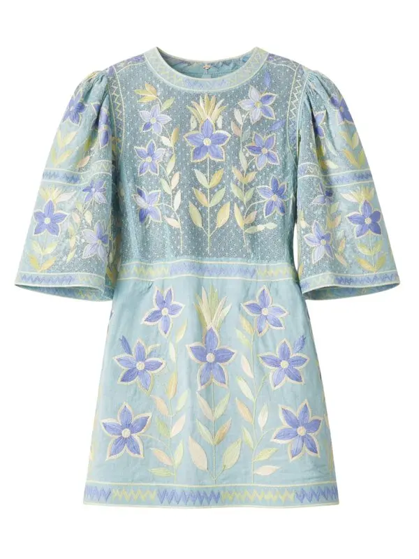 Antik Batik Carioca Dress - Sky Blue
