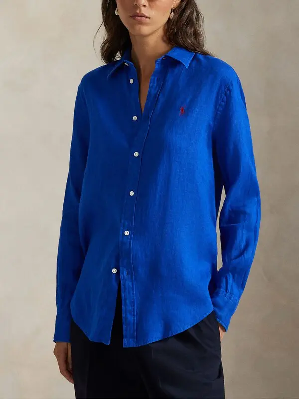 Polo Ralph Lauren Long Sleeve Logo Shirt - Blue