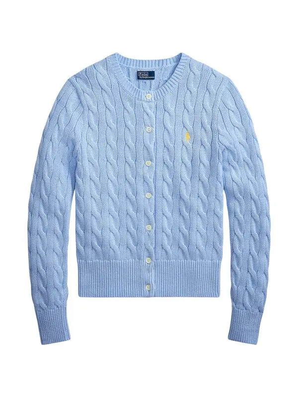 Polo Ralph Lauren Cable Knit Cardigan - Sky Blue