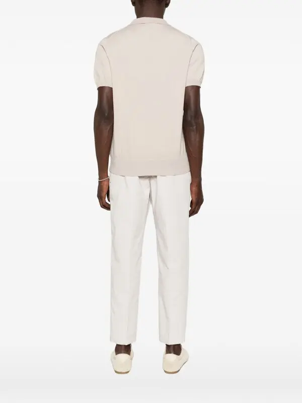 ROY ROGER'S Cotton Polo Shirt - Grey