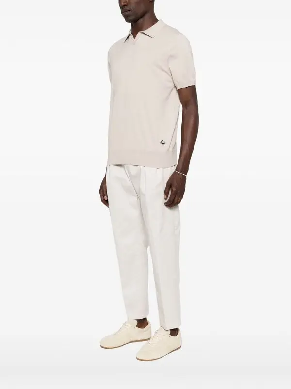 ROY ROGER'S Cotton Polo Shirt - Grey