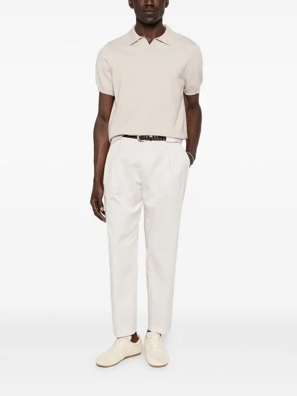 ROY ROGER'S Cotton Polo Shirt - Grey
