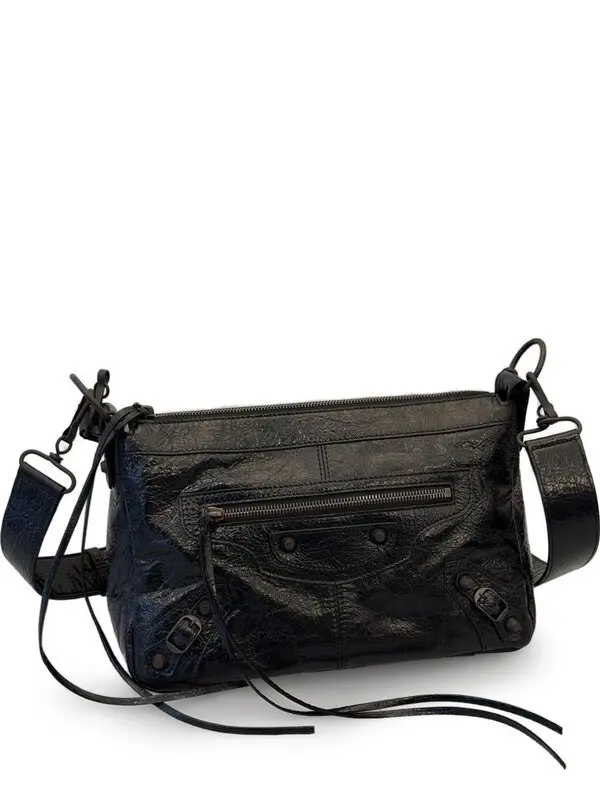 Balenciaga Le City Moto Shoulder Bag - Black