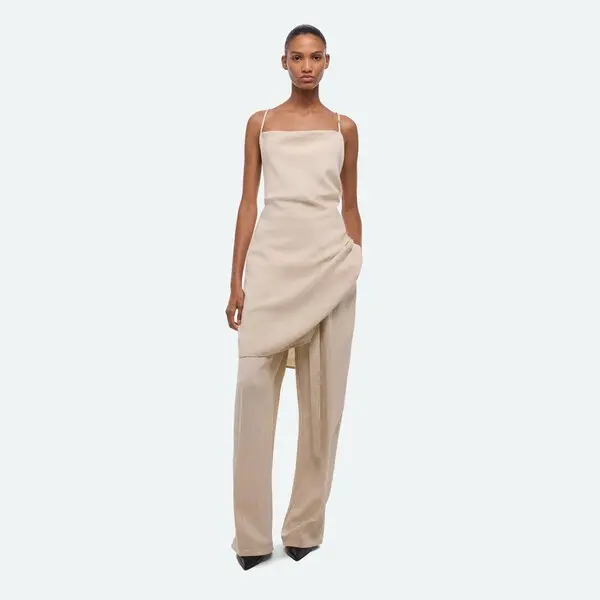 Helmut Lang Knot Slip Dress - Ivory