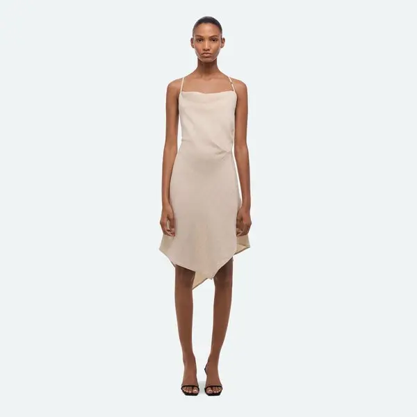 Helmut Lang Knot Slip Dress - Ivory