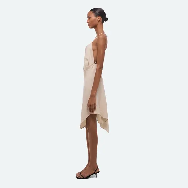 Helmut Lang Knot Slip Dress - Ivory