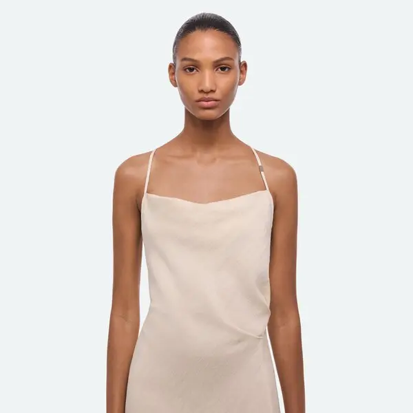 Helmut Lang Knot Slip Dress - Ivory