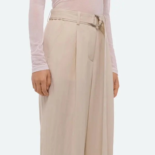 Helmut Lang Relaxed Pleated Trousers - Ivory