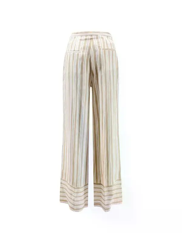 SEMICOUTURE Vertical-stripe Drawstring Trousers