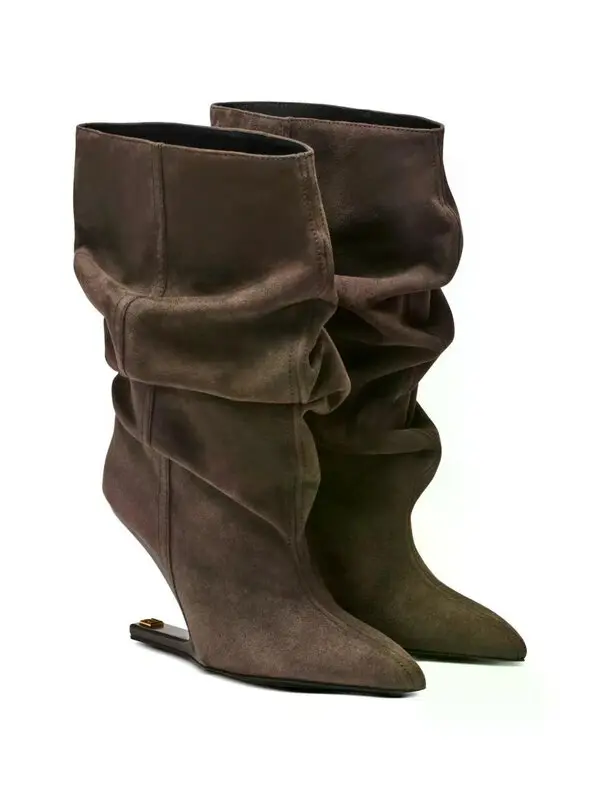 Balmain Suede Ankle Boots