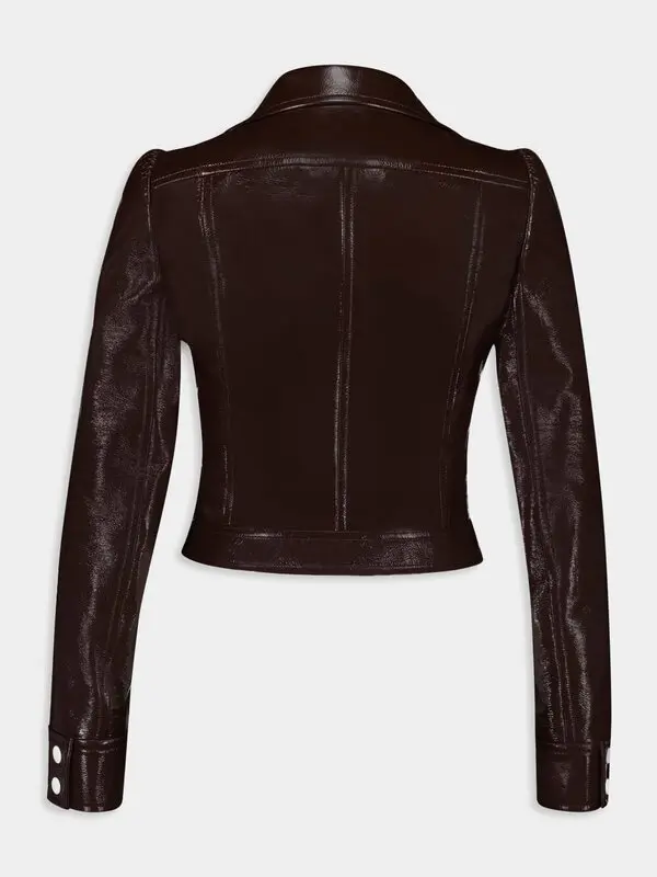 COURREGES Reedition Vinyl Jacket - Brown