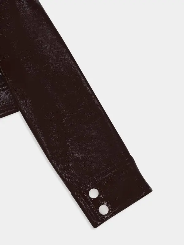 COURREGES Reedition Vinyl Jacket - Brown