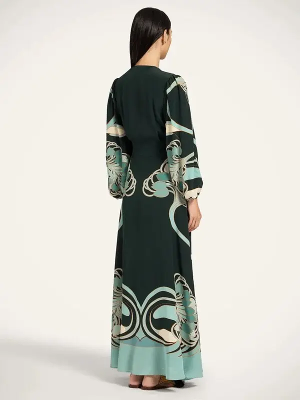 La DoubleJ Blooming Tulip Camerino Maxi Dress