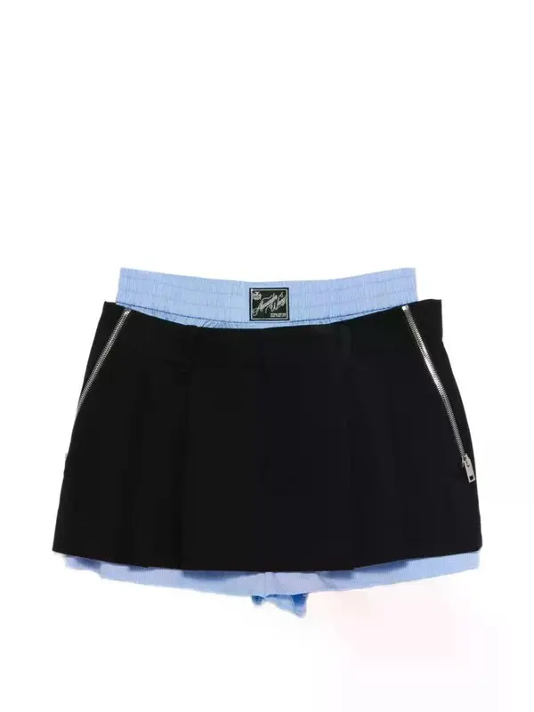Alexander Wang Layered Pleated Skorts