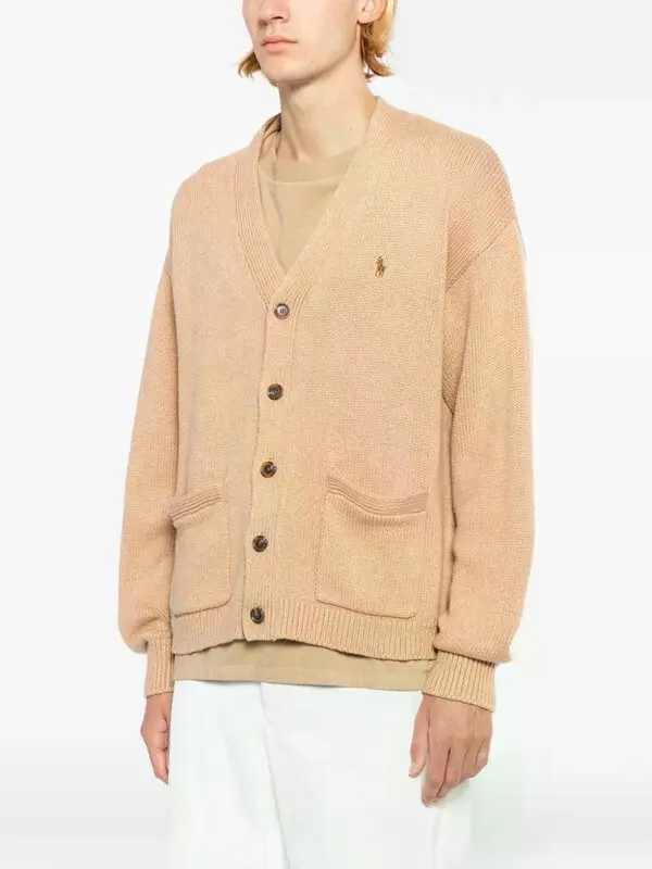 Polo Ralph Lauren Embroidered Cardigan - Brown