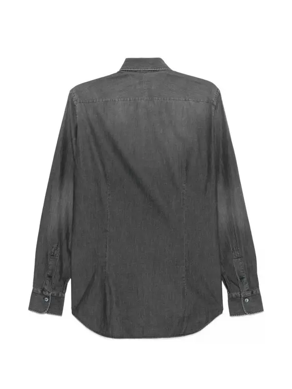 ALESSANDRO GHERARDI Denim-effect Long-sleeve Shirt