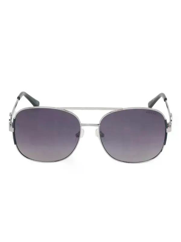 Guess Round-frame Sunglasses - Silver