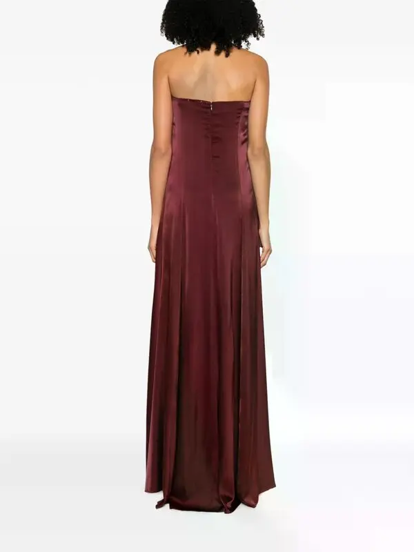 FORTE_FORTE Satin-finish Maxi Dress
