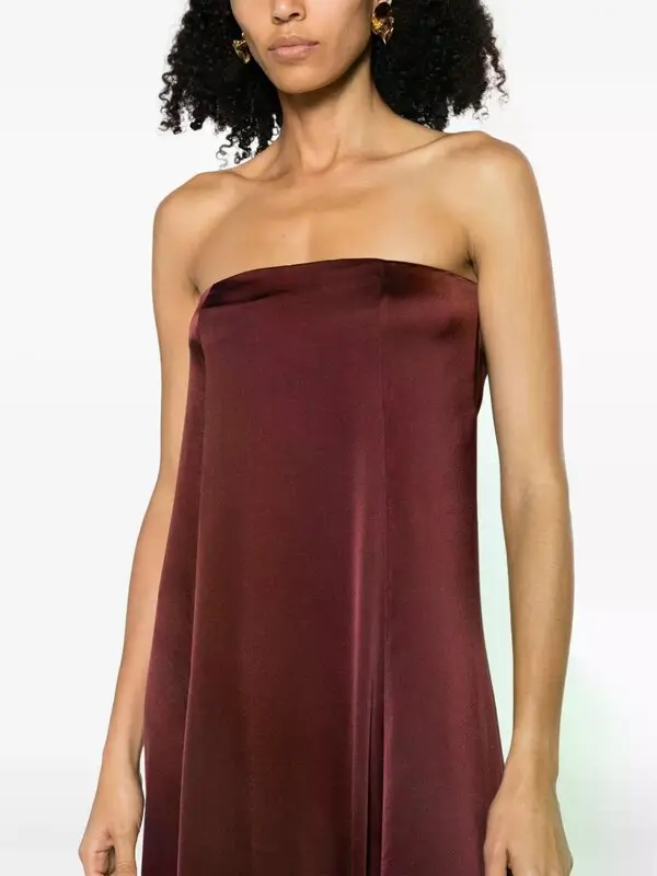 FORTE_FORTE Satin-finish Maxi Dress