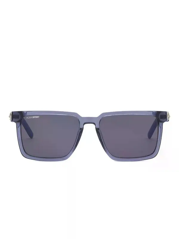 PLEIN SPORT Square Frame Touchdown Sunglasses - Blue