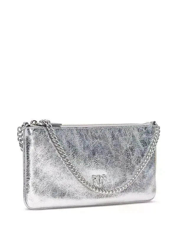 Pinko Horizontal Flat Leather Tote Bag