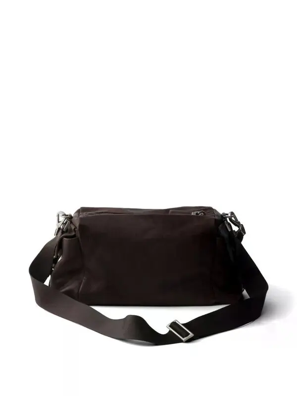 Prada Leather Explore Bag With Detachable Straps - Brown