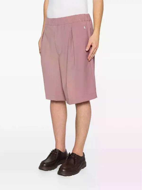 NEW YORK RESIDENT Pleated Elasticated-waist Shorts