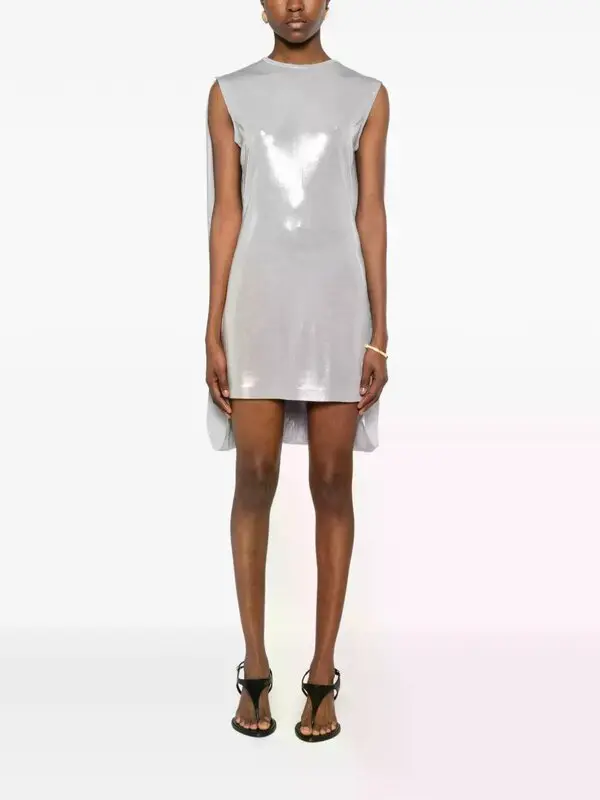 Norma Kamali Crew Neck Mini Dress