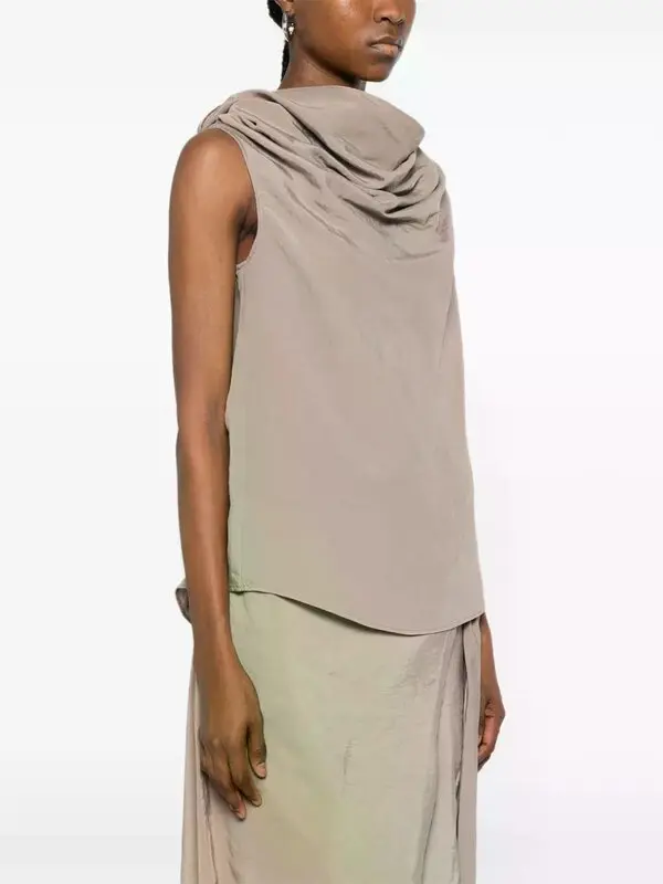 Sú Draped Knot-detail Blouse