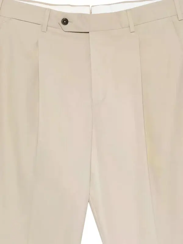 PT TORINO Pleated Cotton Trousers
